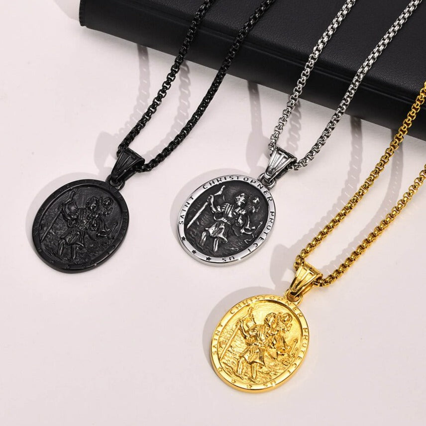 St Christopher cross necklace | Ahoa